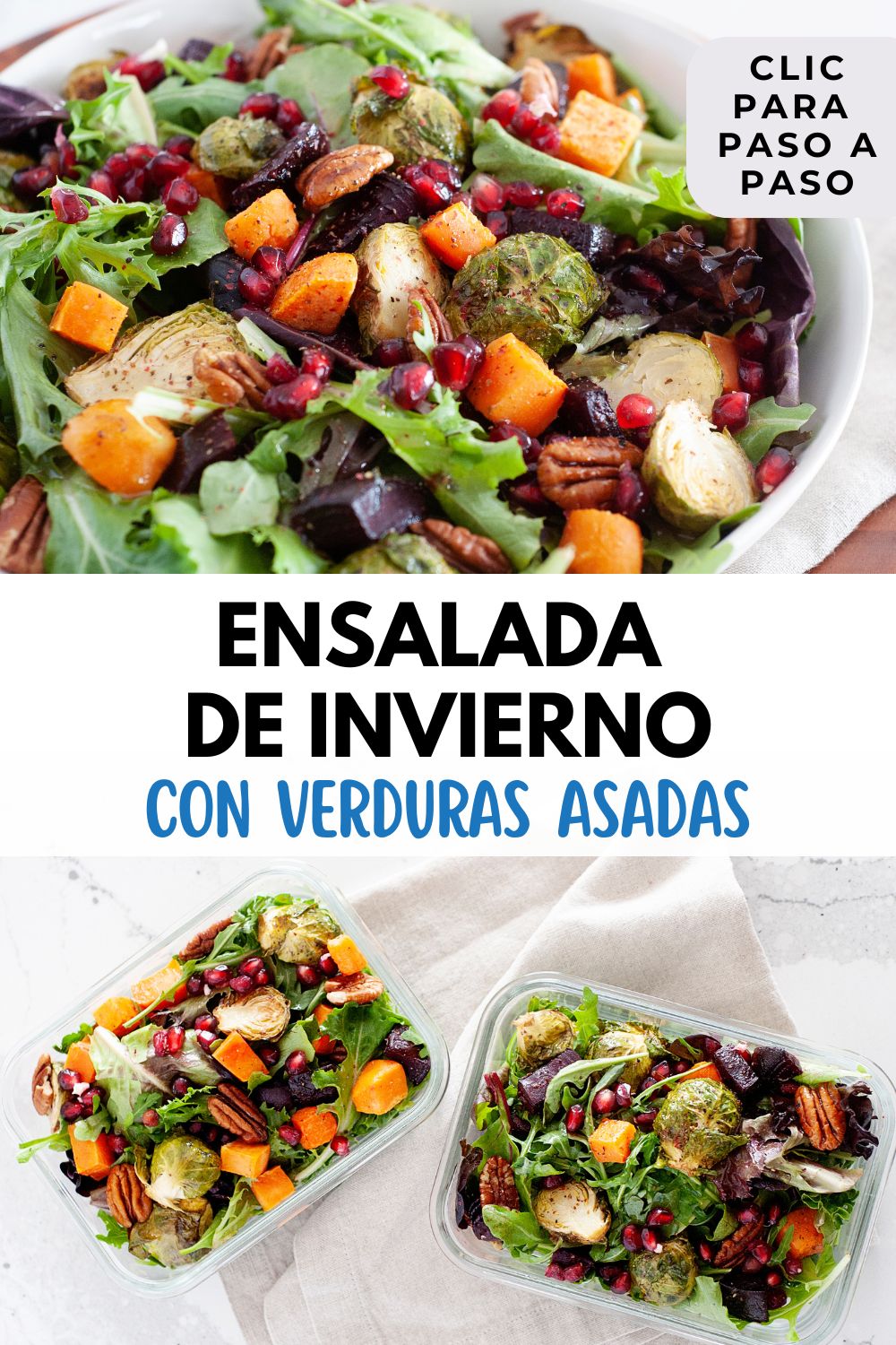 Ensalada de Invierno con Verduras Asadas | Fácil y Casero