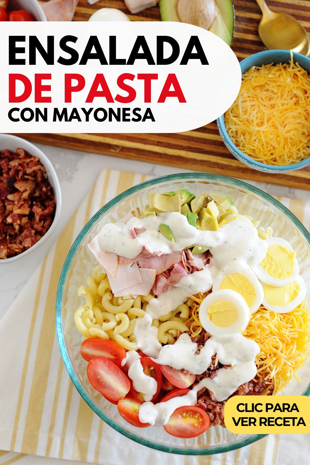 Ensalada de Pasta con Mayonesa | Fácil y Casero