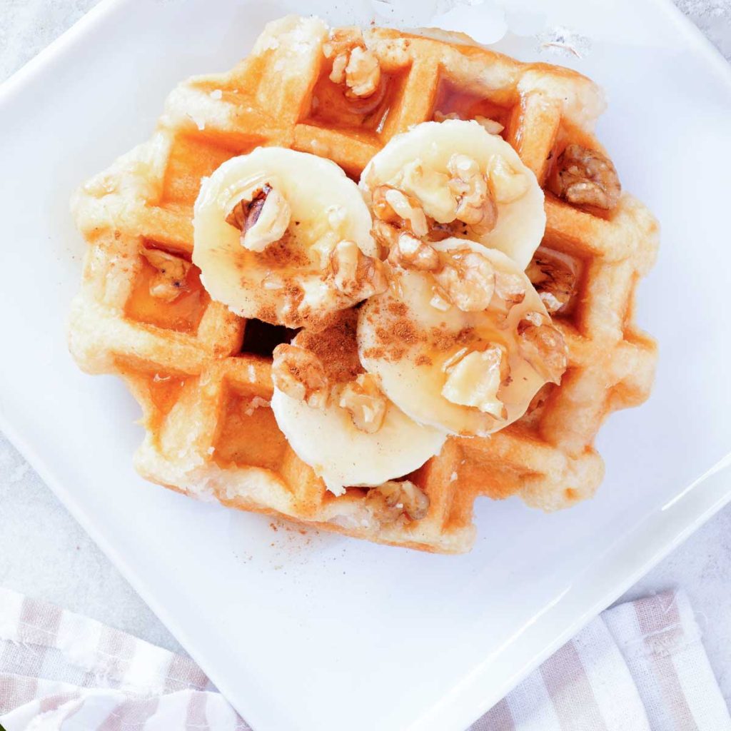 Los Mejores Waffles de Plátano | Fácil y Casero