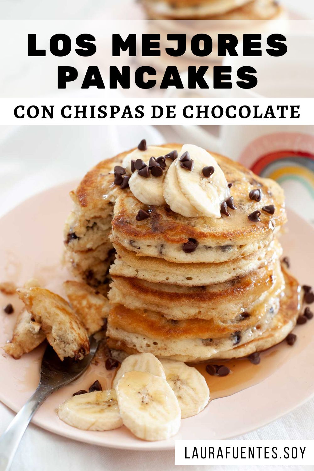 Panqueques con Chispas de Chocolate Perfectos | Fácil y Casero
